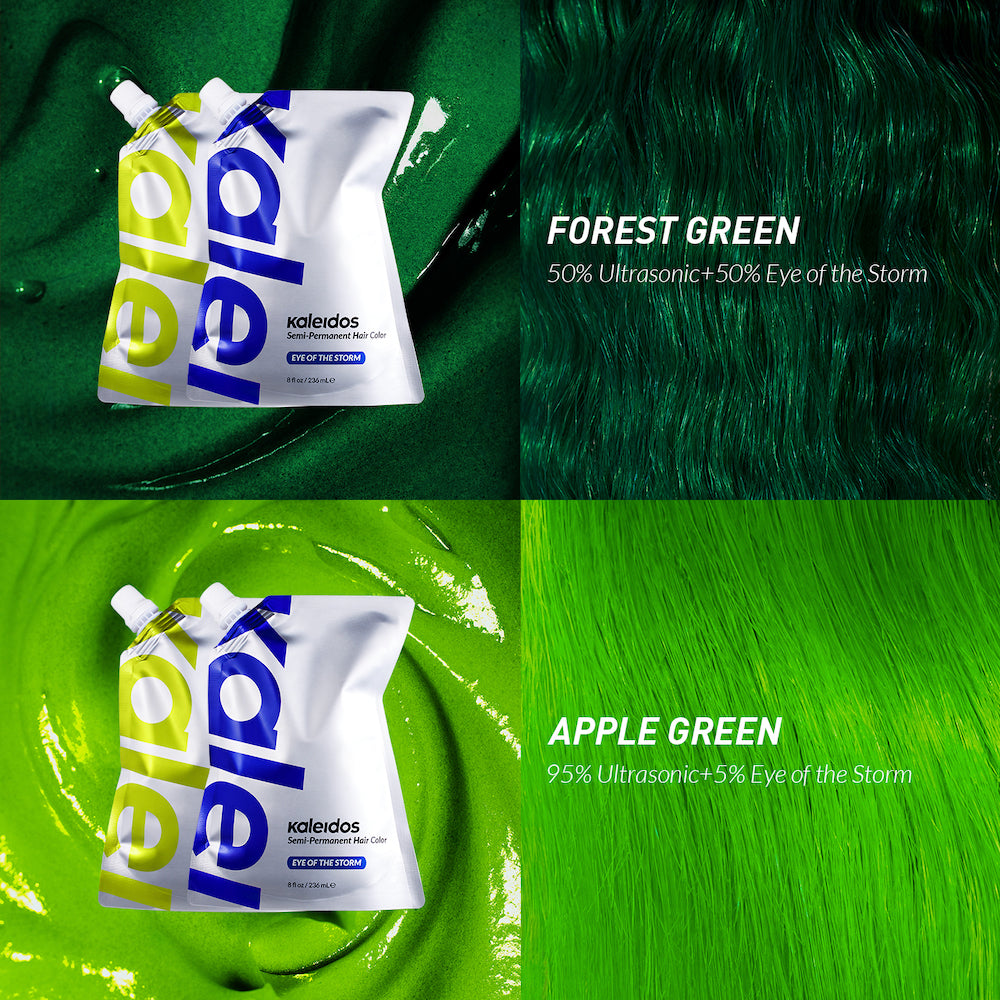 Semi-Perm Hair Color in Sun Never Sets – Kaleidos Makeup