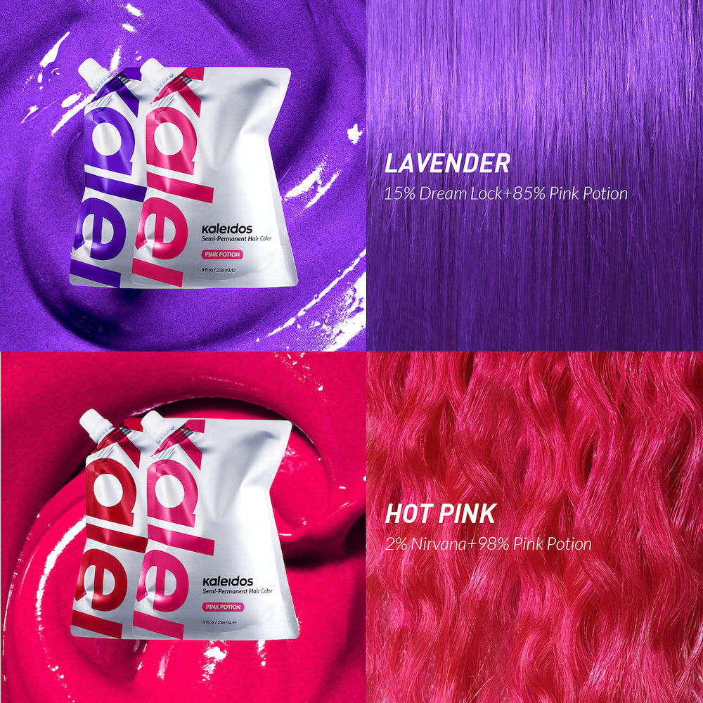 Semi-Perm Hair Color in Sun Never Sets – Kaleidos Makeup