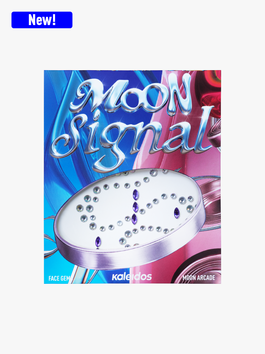 Face Gems in Moon Signal | Kaleidos Makeup