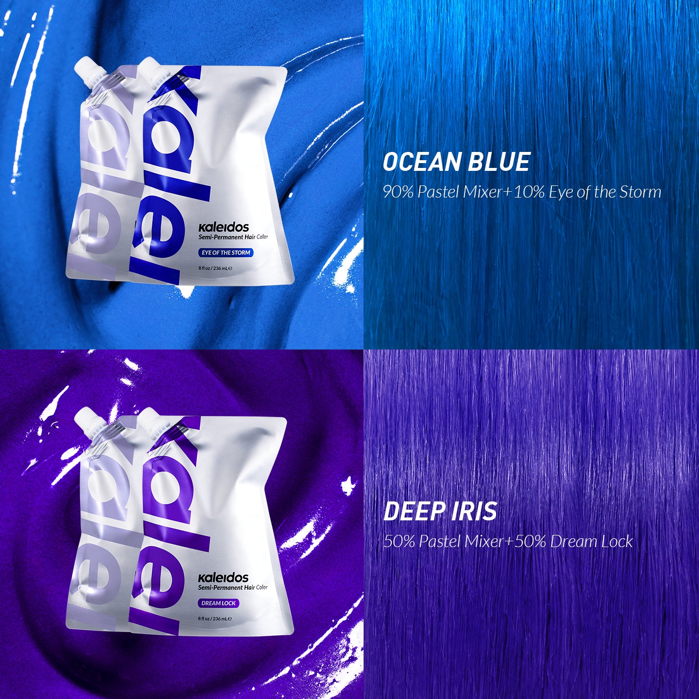 Semi-Perm Hair Color in Sun Never Sets – Kaleidos Makeup