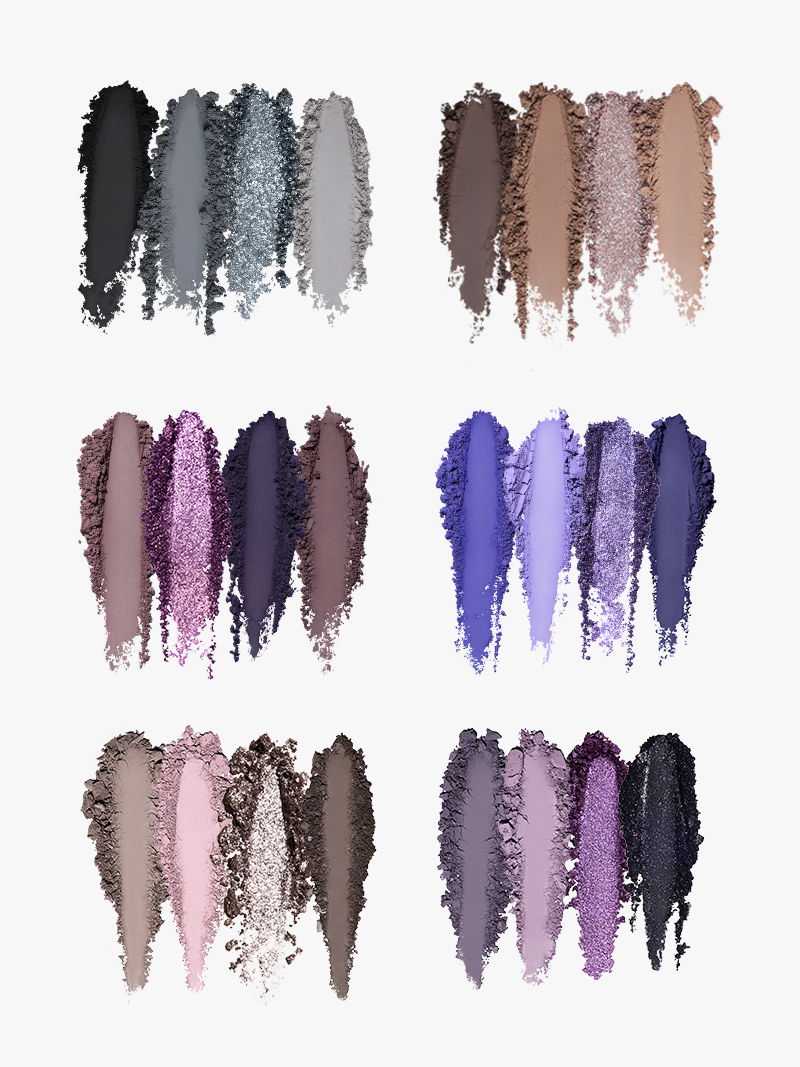 Quad Palette 6-Piece Set - Kaleidos Makeup